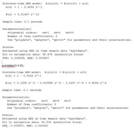 MATLAB System Identification Toolbox ile Farklı Metodlar için Black Box ...