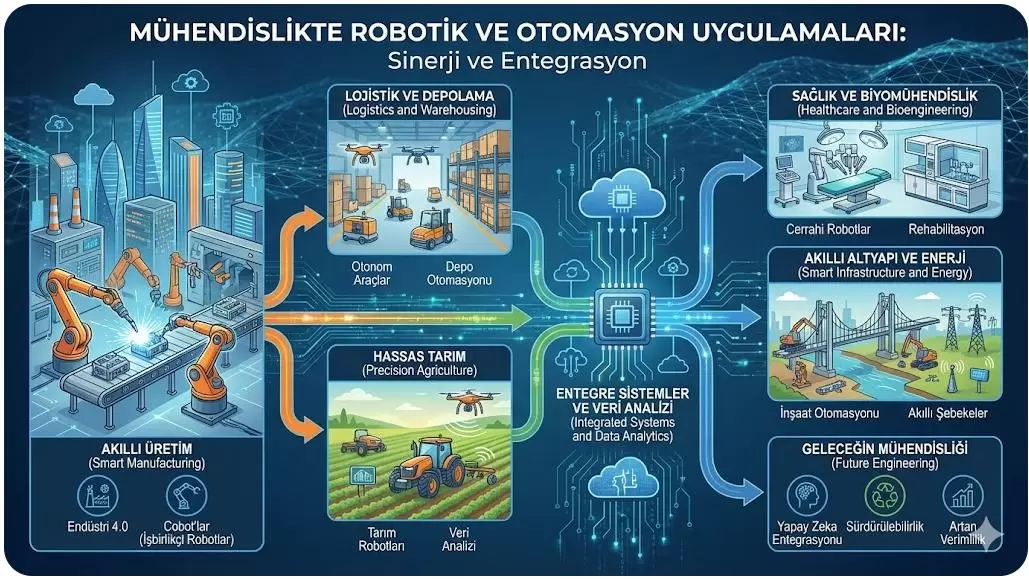 Mühendislikte Robotik ve Otomasyon Uygulamaları - Mühendis Beyinler